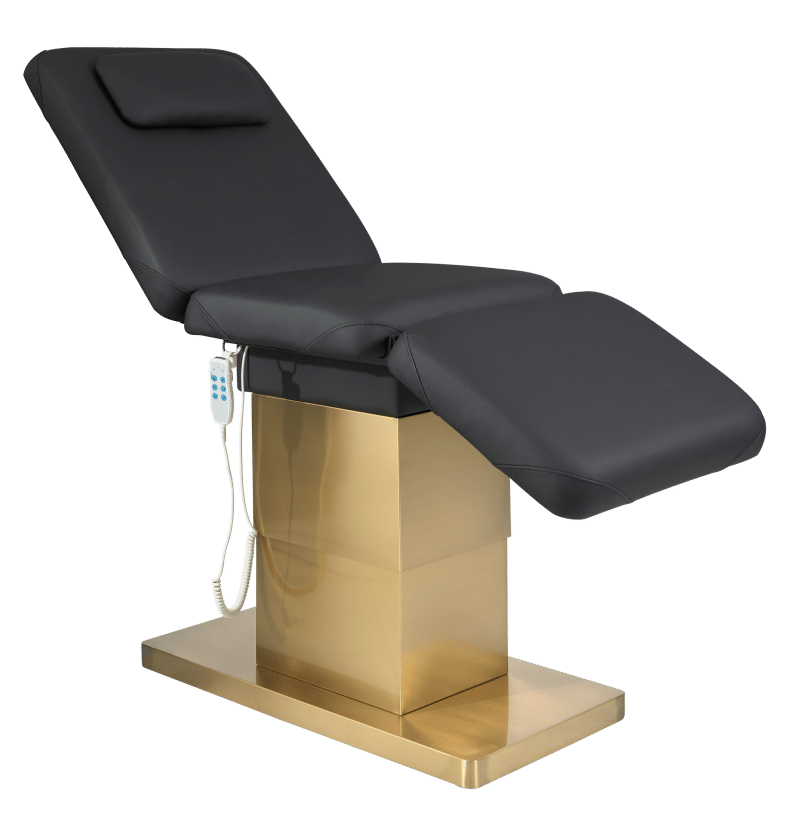 The Lilli Electric Beauty Bed - Black & Gold by SEC - Salon Equipment ...