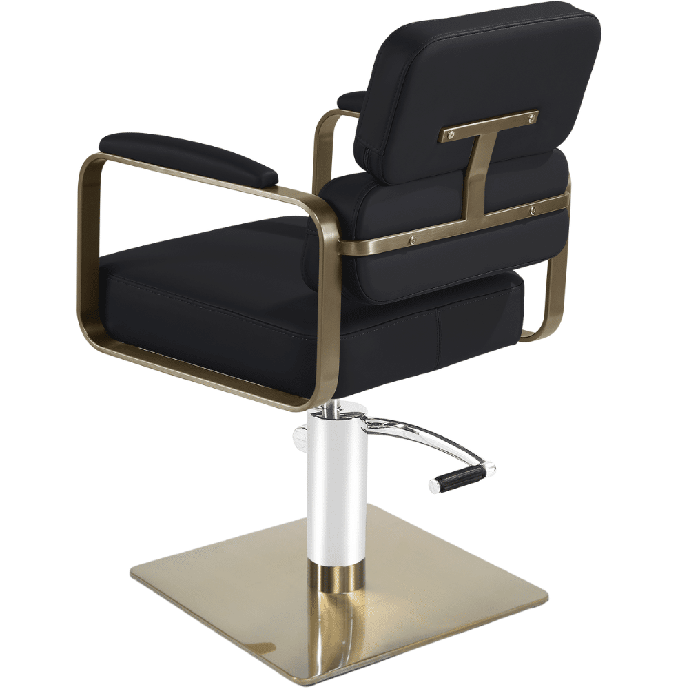 The Rosie Salon Styling Chair - Black & Gold by SEC - Salon Equipment ...